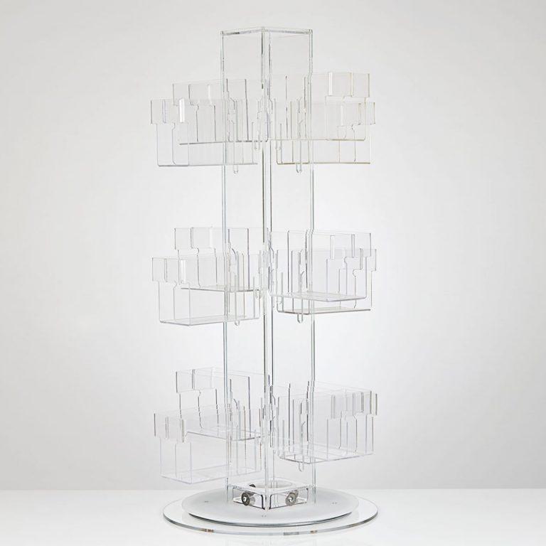 Countertop Acrylic Card Spinner | Rotating Card Displays