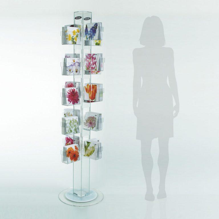 Acrylic Card Spinner | Rotating Display Stand | Luminati