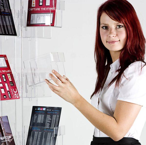 Acrylic Card Spinner | Rotating Display Stand | Luminati