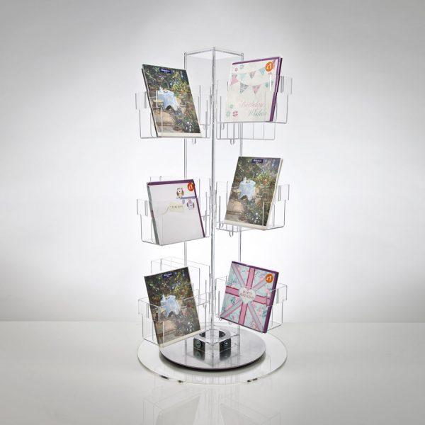 Countertop Acrylic Card Spinner | Rotating Card Displays