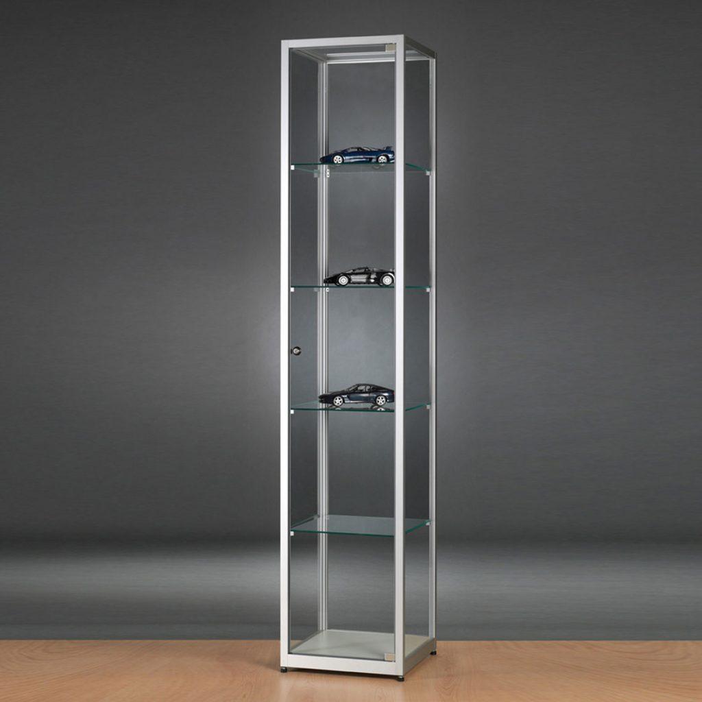 Wall Mounted Display Cabinet & Cases | Black, Silver | Luminati