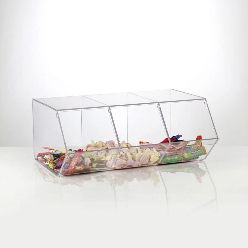 Pick and Mix Dispenser | Acrylic Food Bin with Lid | From £40.10