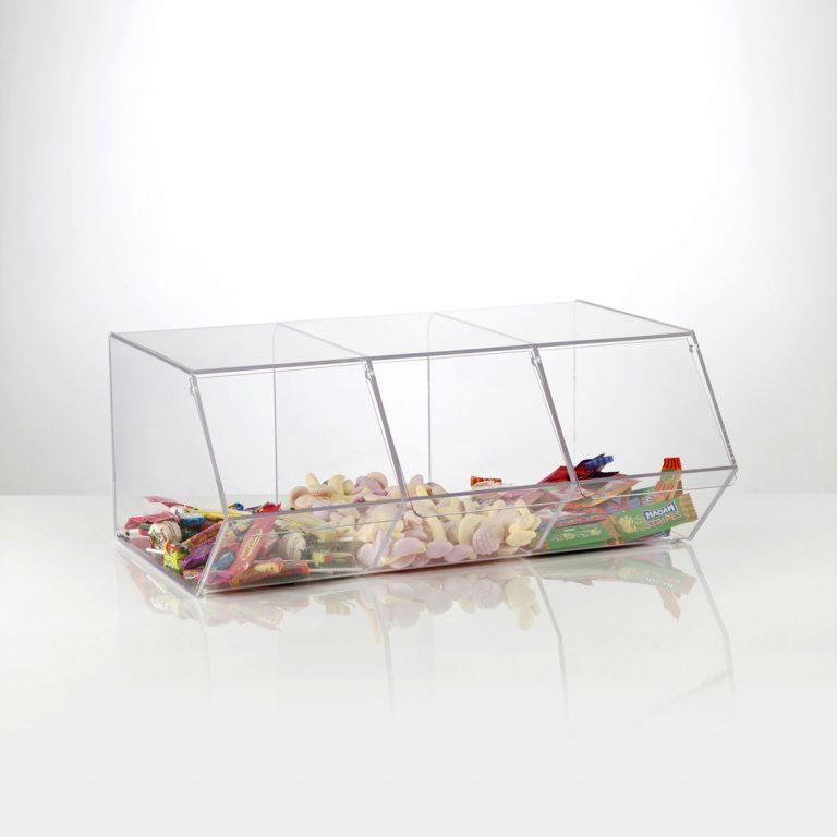 Pick and Mix Dispenser | Acrylic Food Bin with Lid | From £40.10