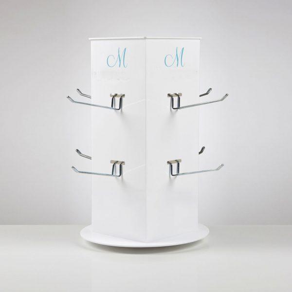 Counter Top Hooks Display Stand | Rotating POS for Small Items