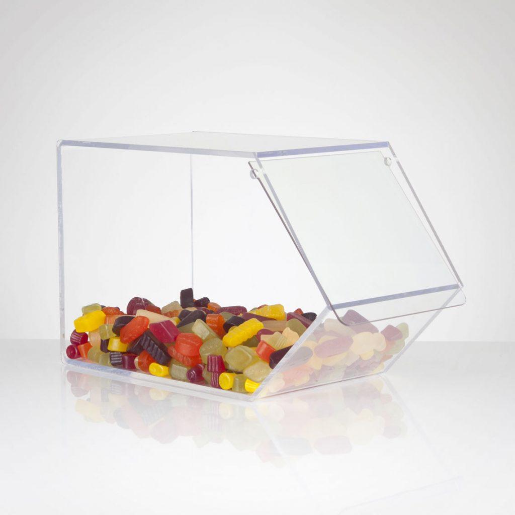 Pick and Mix Dispenser | Acrylic Food Bin with Lid | From £40.10