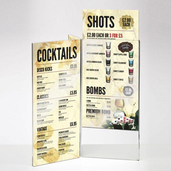 Table Talker | Menu & Information 6 Face Display | Luminati