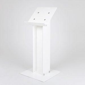 White Lectern | Luminati Display Solutions