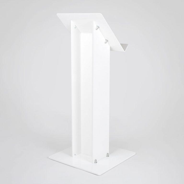 White Lectern | Luminati Display Solutions