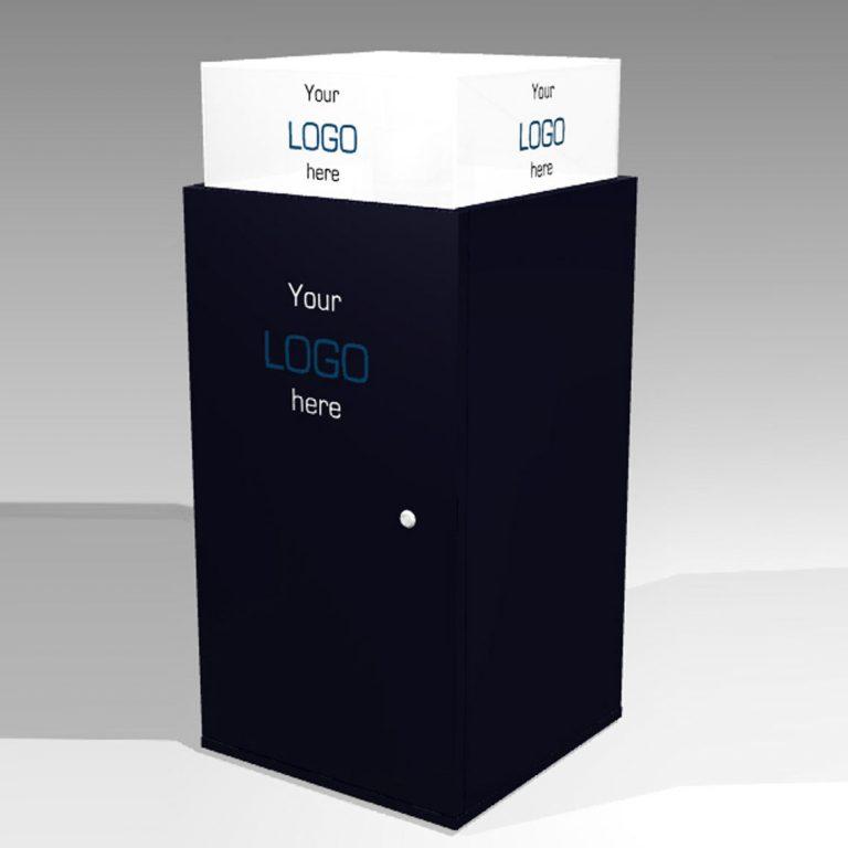 Branded Exhibition Display Plinths | Bespoke | Luminati