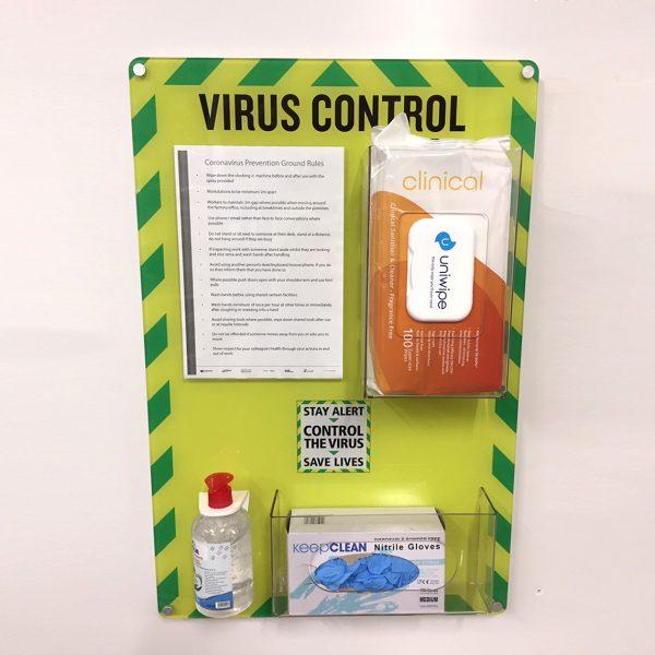 Wall Mounted Hygiene Station | PPE Equipment Holder