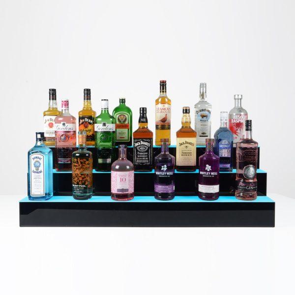 Tiered LED Illuminated Back Bar Display | Luminati