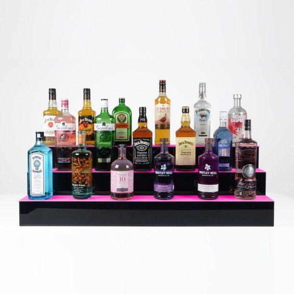 Tiered LED Illuminated Back Bar Display | Luminati
