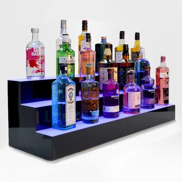 Tiered LED Illuminated Back Bar Display | Luminati