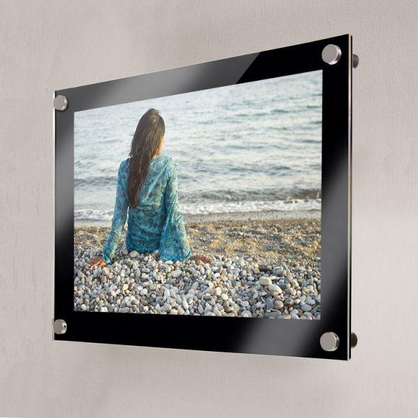 Black Picture or Poster Frame | Wall Mounted Acrylic Frame