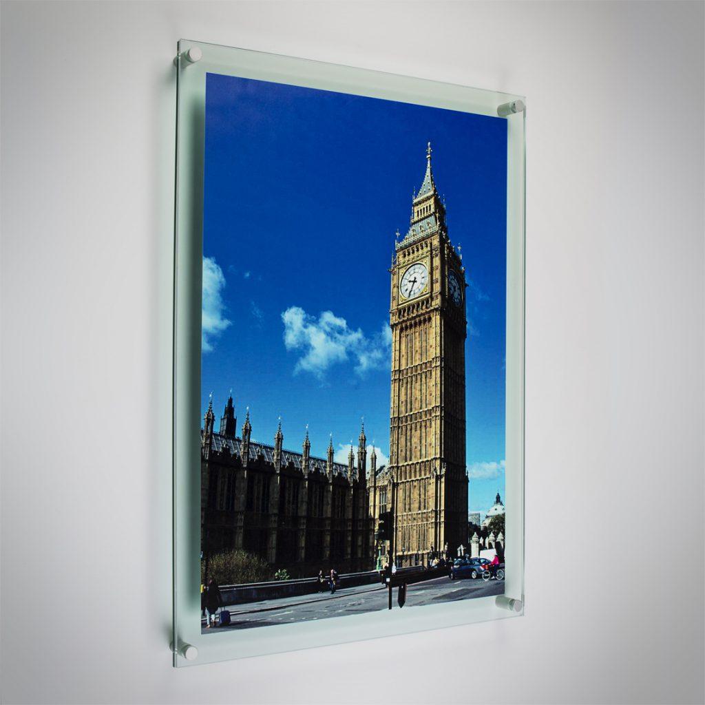 Glass Effect Wall Mounted Photo Frames | A2, A3, A4 | Luminati