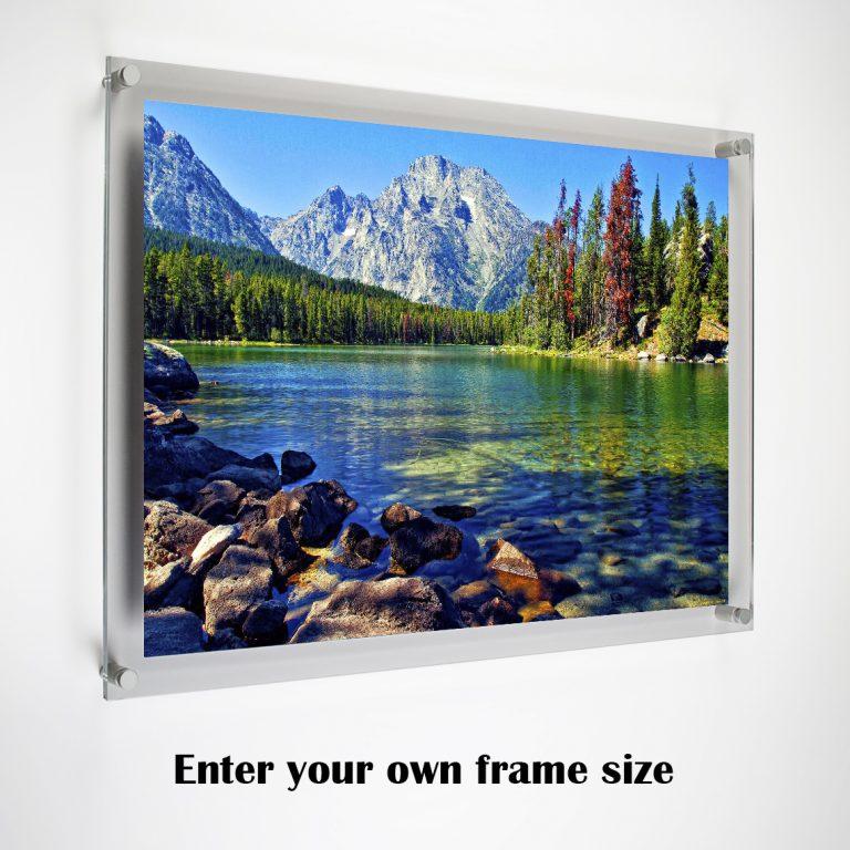 Acrylic Frames Made to Measure | Custom Size Frame | Luminati