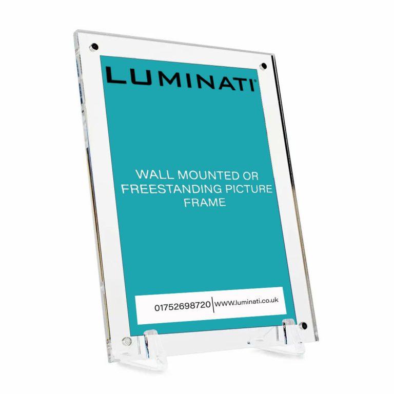 Acrylic Picture Frame | Wall Mounting, Freestanding | Luminati