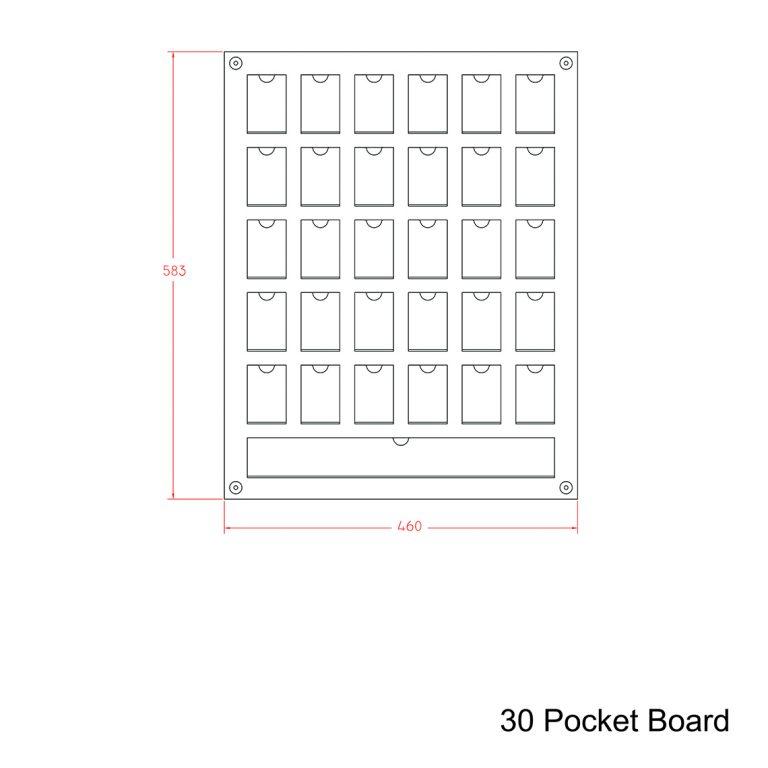 Acrylic Staff Photo Board | Up to 60 Photo Pockets | Luminati