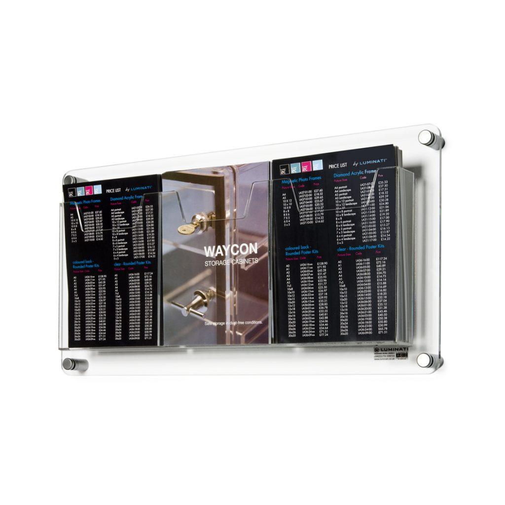 Brochure & Leaflet Dispenser | Wall Mounted | Luminati