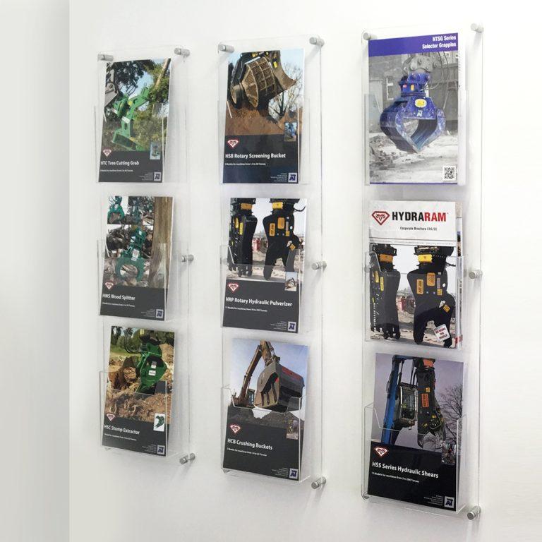 Wall Mount Acrylic Brochure Holder | From £25.58 | Luminati