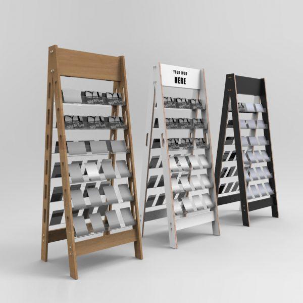 Double Sided Card Display | Wooden A Frame | Luminati