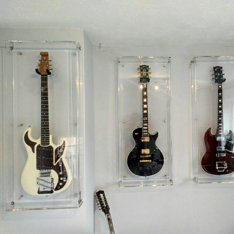 Wall Mounted Guitar Display Cabinet | Luminati