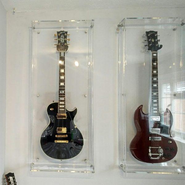 Wall Mounted Guitar Display Cabinet | Luminati