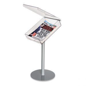 Newspaper & Magazine Tray | Outdoor Literature Stand | Luminati