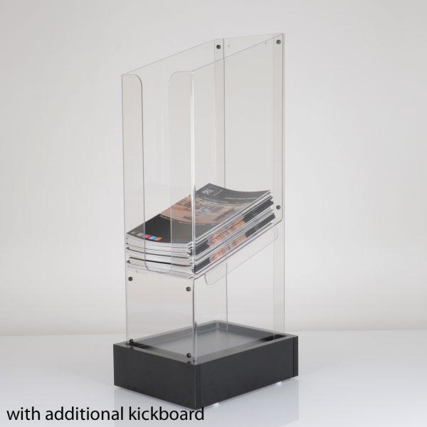 Acrylic Newspaper or Magazine Stand | Clear Dump Bin | Luminati
