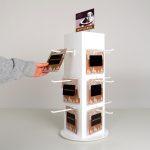 Counter Top Hooks Display Stand | Rotating POS for Small Items