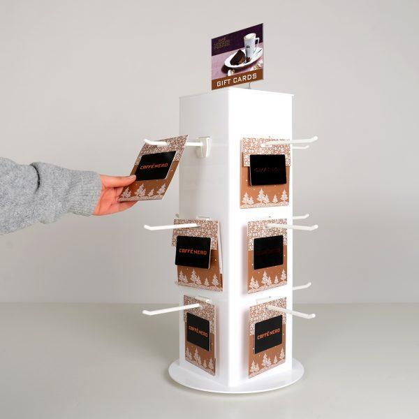Counter Top Hooks Display Stand | Rotating POS for Small Items