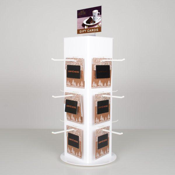 Counter Top Hooks Display Stand | Rotating POS for Small Items