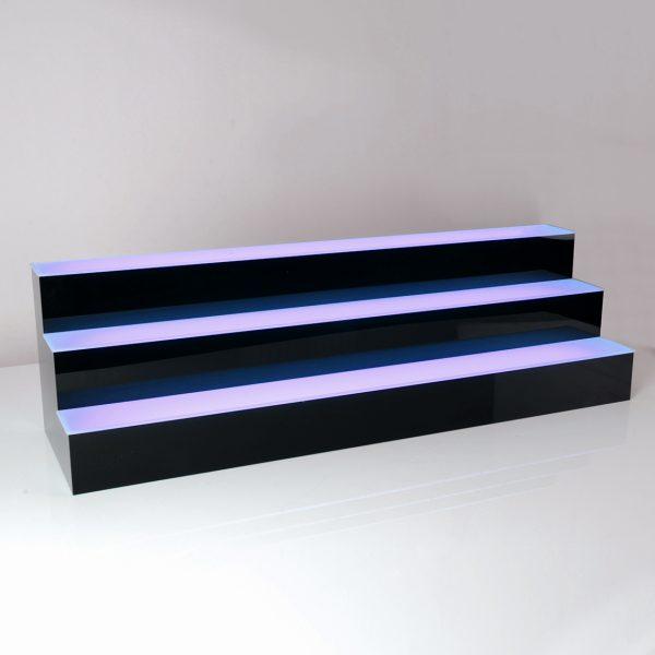 Tiered LED Illuminated Back Bar Display | Luminati