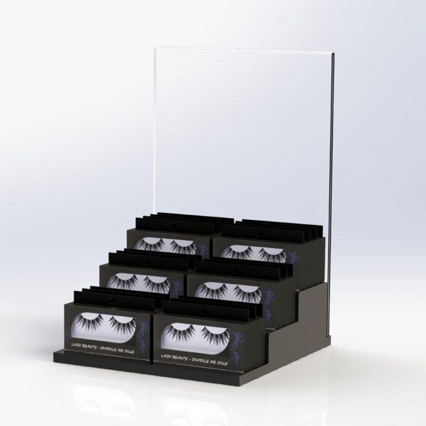 False Eyelash Display Stand | Cosmetic Retail POS | Luminati