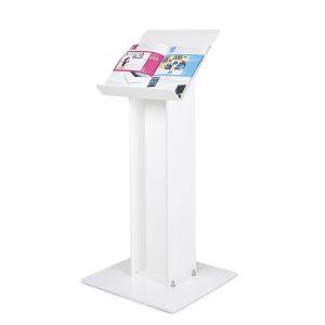 White Lectern | Luminati Display Solutions