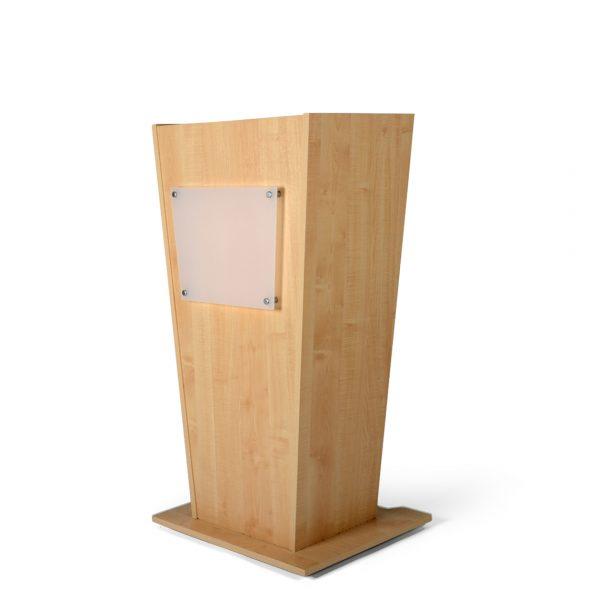 Premium Wooden Lectern | Beech & Walnut Finish | Luminati