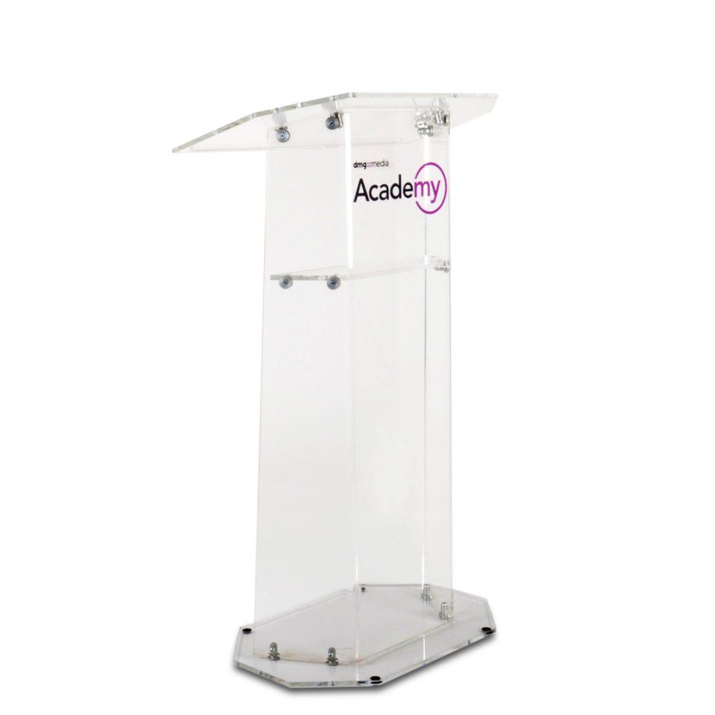 Acrylic Lectern for Presentation | Optional Logo Printing