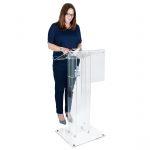 Perspex Acrylic Lectern | Optional Faschia & Shelf | Luminati