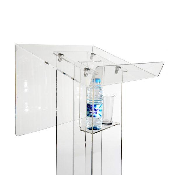 Perspex Acrylic Lectern | Optional Faschia & Shelf | Luminati