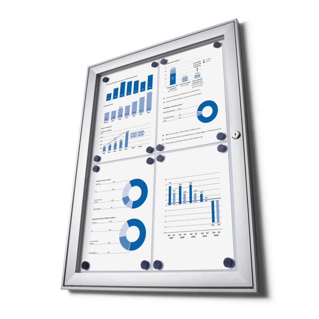 Lockable Notice Board | Wall Mounted | Luminati