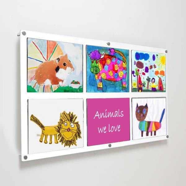 Wall Display Boards | Black, White or Clear Acrylic | From £144.78