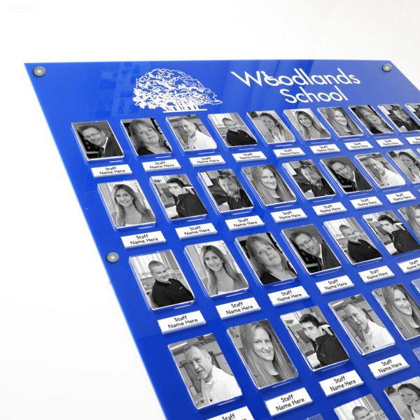 Branded Staff Photo Board with Name Pockets | Luminati