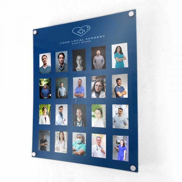 Custom Easy Clean Staff Photo Board | From £56.59 | Luminati