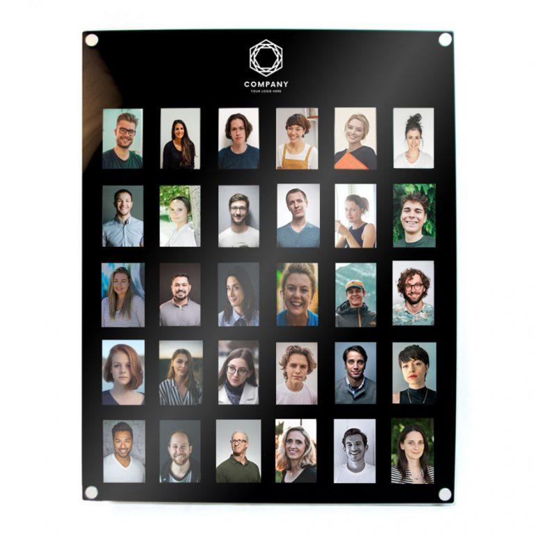 Custom Easy Clean Staff Photo Board | From £56.59 | Luminati