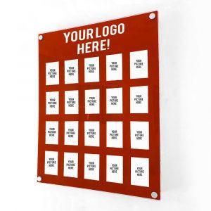 Custom Easy Clean Staff Photo Board | From £56.59 | Luminati