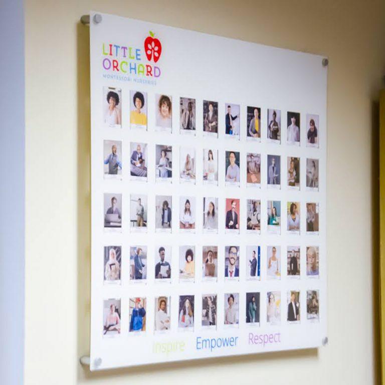 Custom Easy Clean Staff Photo Board | From £56.59 | Luminati