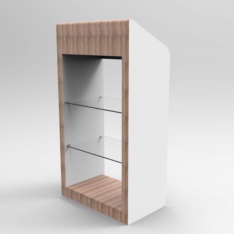 Retail Plinth with Screen