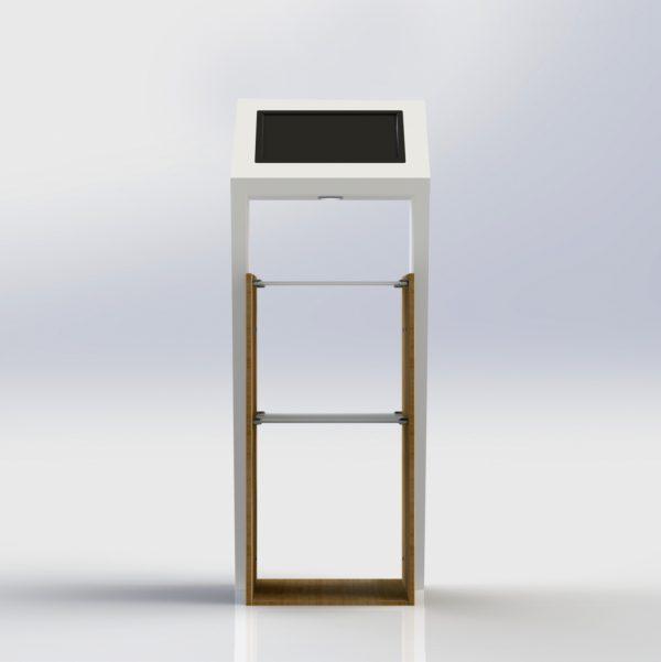 Plinth Pedestal with Digital Screen | Acylic & Wood | Luminati