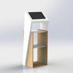Plinth Pedestal with Digital Screen | Acylic & Wood | Luminati