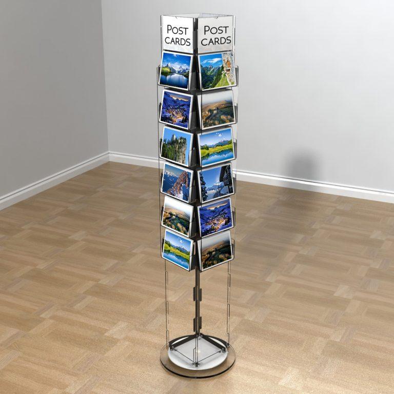 Acrylic Postcard Display Stand | Rotating POS | Luminati